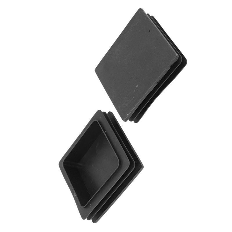 100mm x 100mm Plastic Ribbed Square End Caps Cover... – Vicedeal