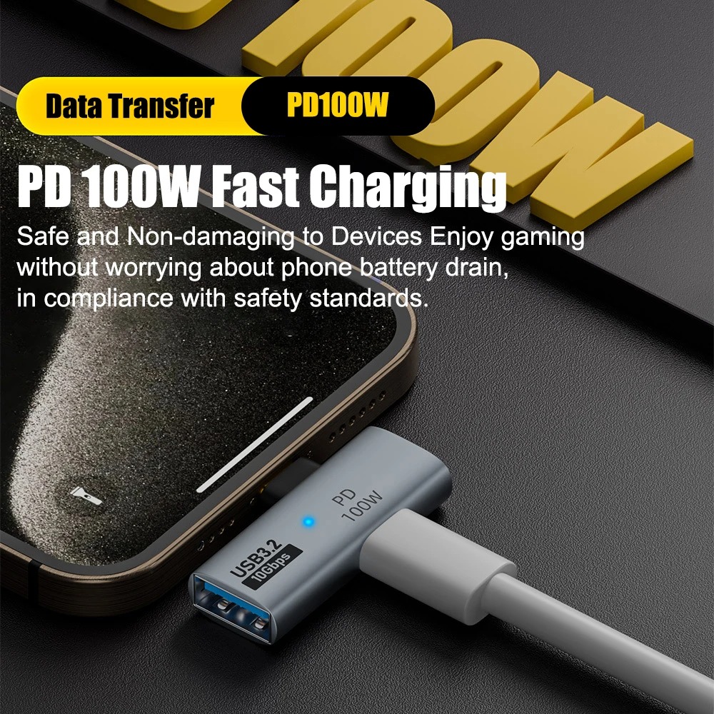 USB Type-C OTG 2in1 Adapter with 100W PD Charging ... – Grandado