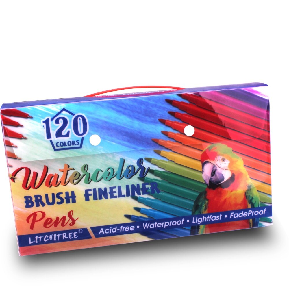 80/120 Dual Tip Brush Pens Fineliner Pens Felt Tip... – Grandado