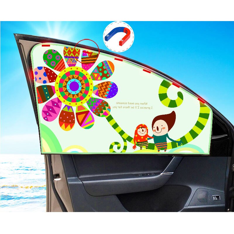 Car Cartoon Ocean Magnet Sun Shade Curtains Windsh... – Grandado
