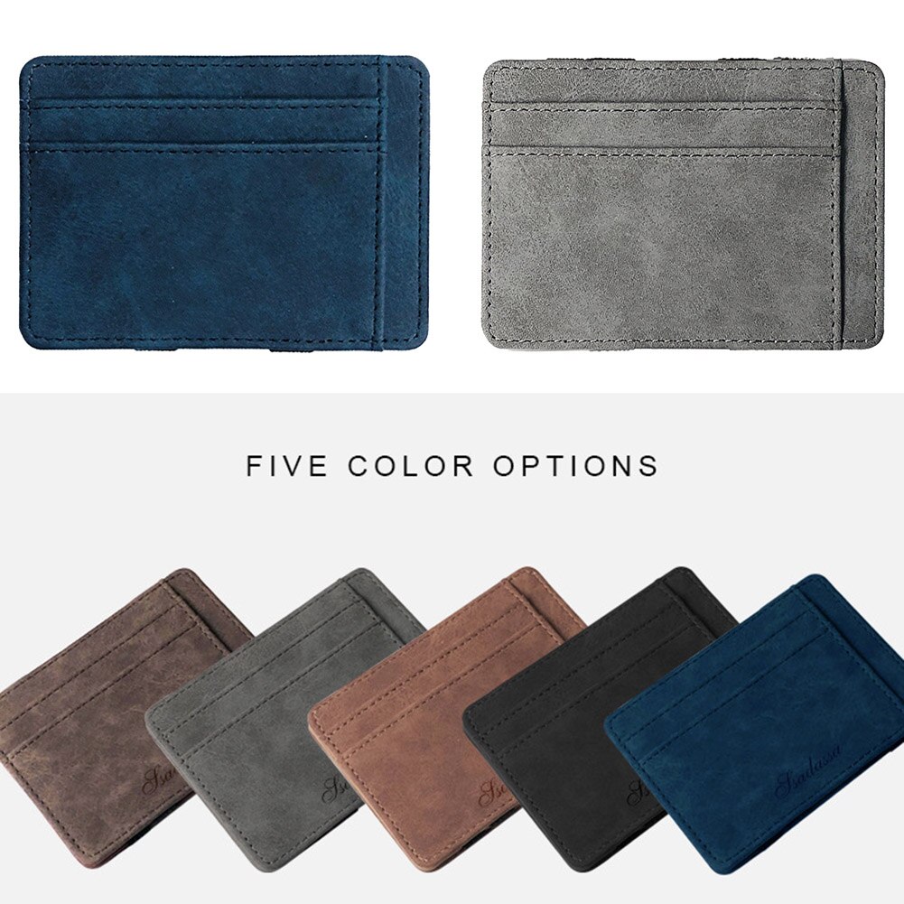 Men Wallet Small Size Magic Band Solid Color Card ... – Vicedeal