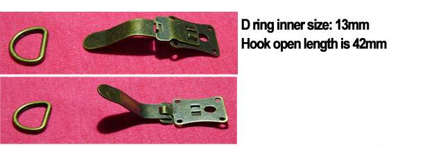 15 sets/partij HIJ-014 metalen messing haak legeri... – Vicedeal