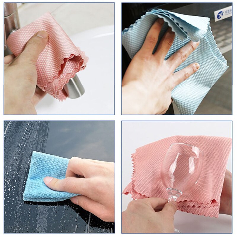 Microfiber Glass Cleaning Towel Mirror Cleaning Cl... – Grandado