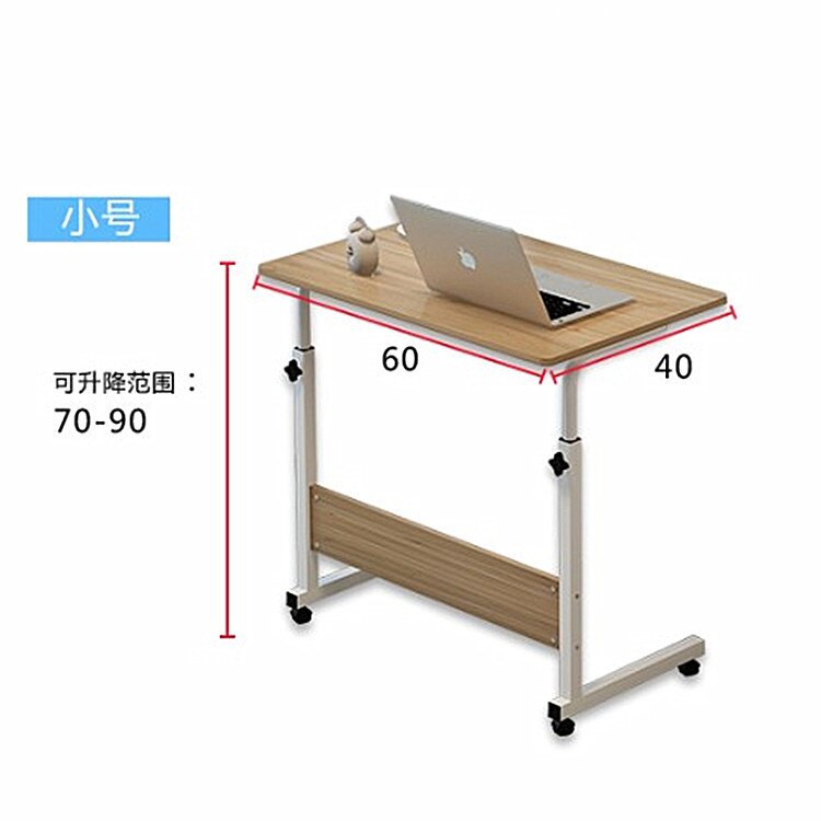 80x40CM Computer Table Height Adjustable Portable ... – Grandado