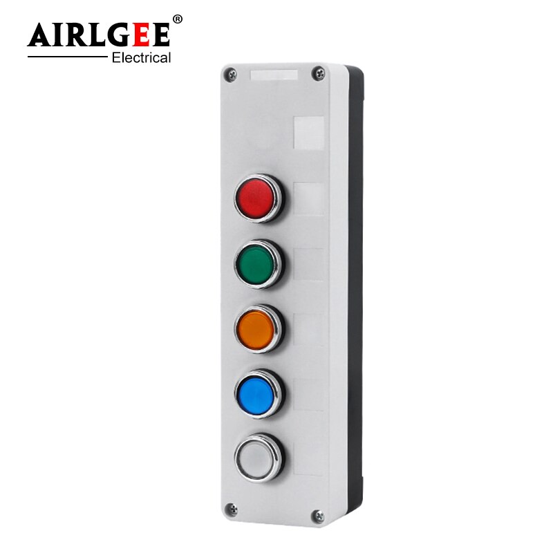 5-position 5-hole button box industrial control sw... – Grandado