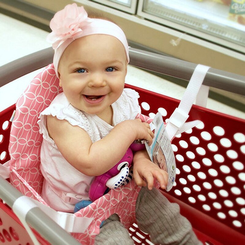 Foldbar baby indkøbsvogn pude småbørn trolley pad ... – Vicedeal