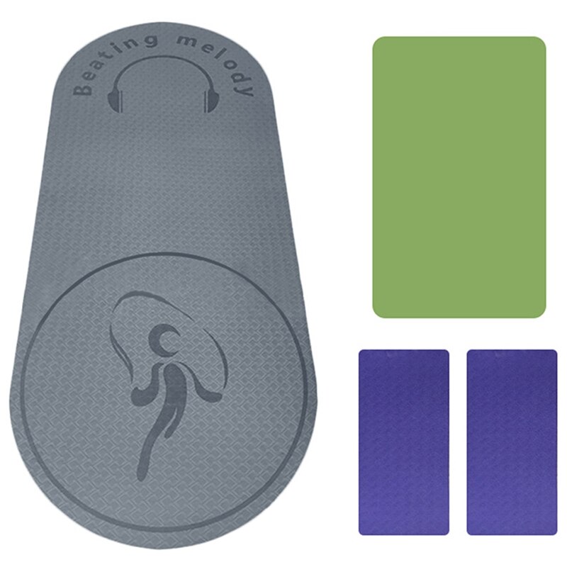 4Pcs/Set TPE Silent Jump Rope Yoga Mat High Densit... – Grandado
