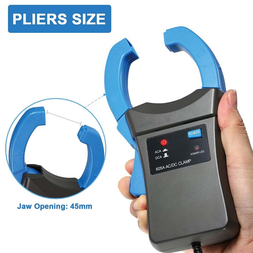 BTMETER 605A Clamp Meter 600A DC/AC Current Clamp ... – Grandado