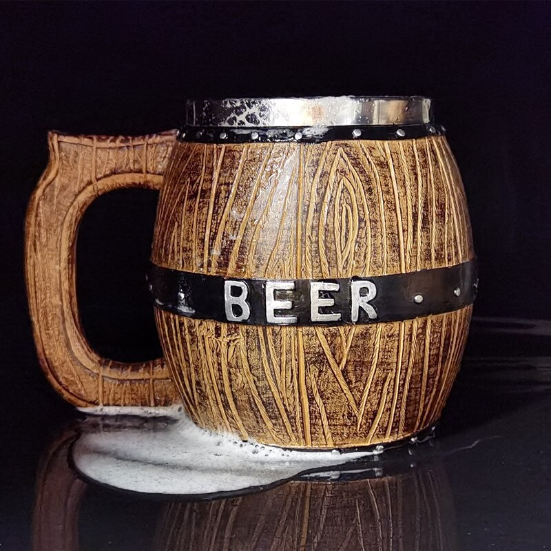 Harz Form Eiche Holz Bier Becher mit 20 unzen Edel... – Vicedeal