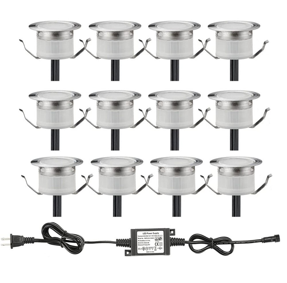 Thrisdar 12PCS IP67 LED Decking Light DC12V Garden... – Vicedeal