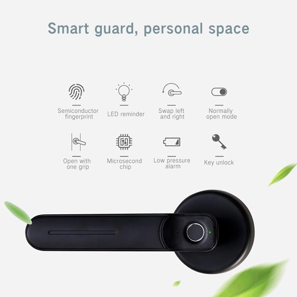Smart Fingerprint Door Lock Battery Operated Finge... – Vicedeal