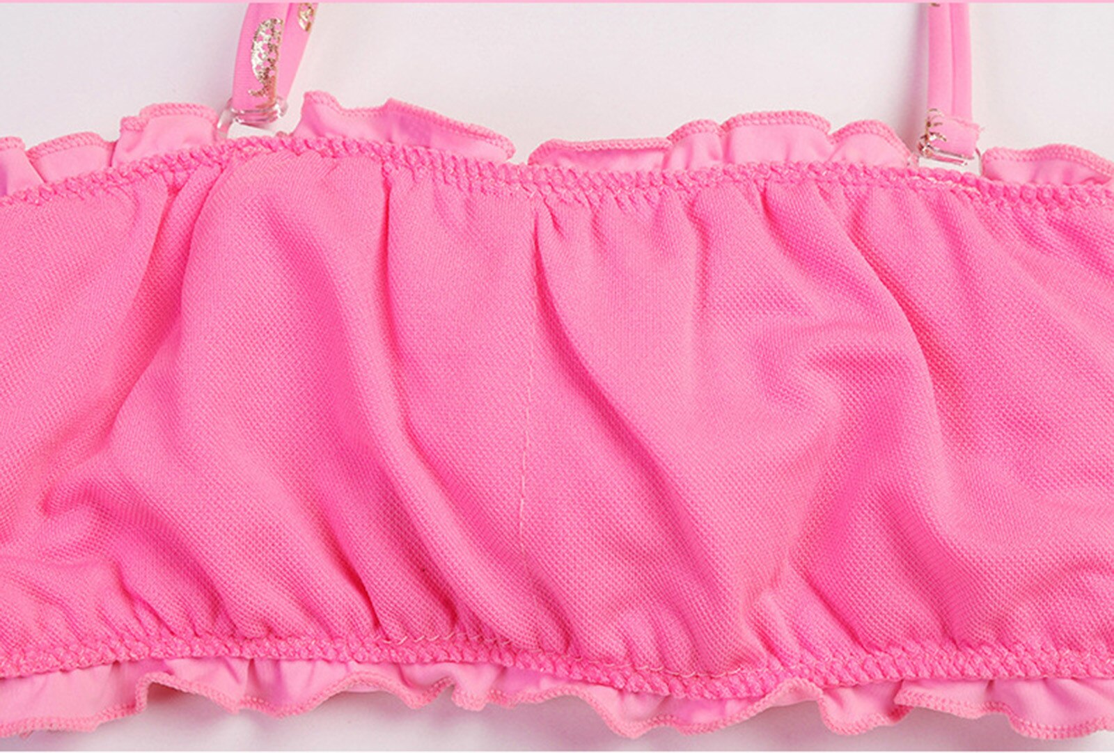 Infant Kid Girls Ruched Solid Wave Pineapple Print... – Grandado