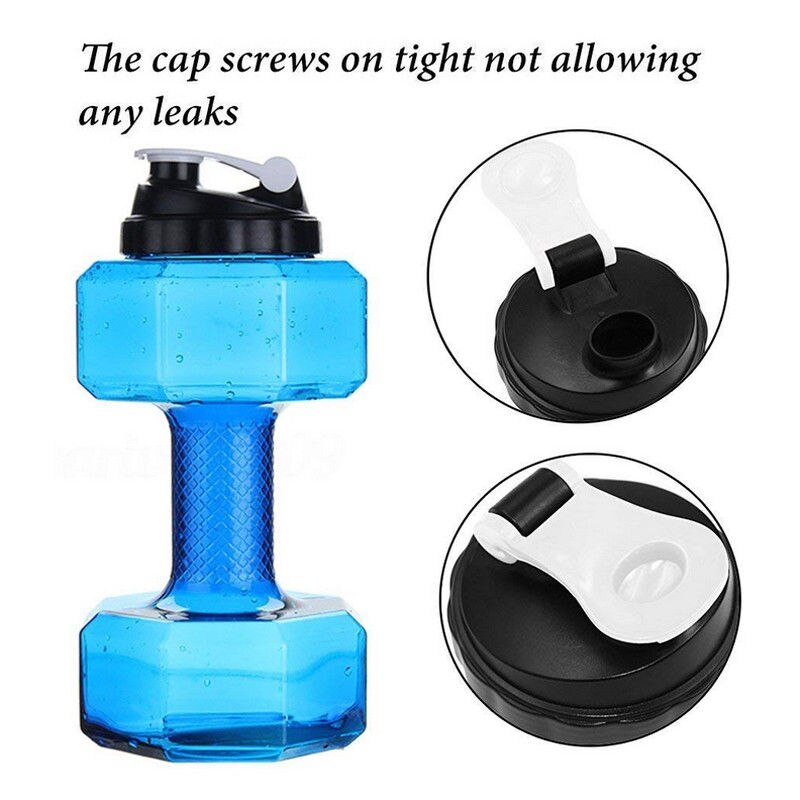 2200ml Portable Dumbbell Shaped Sport Water Bottle... – Grandado