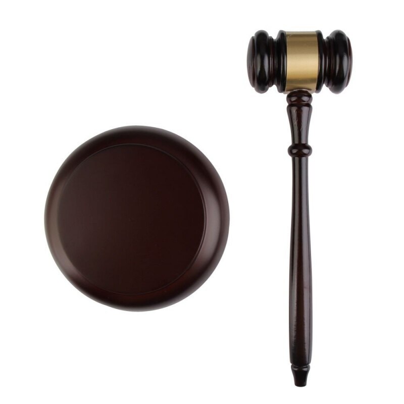 Wooden judge's gavel auction hammer with sound... – Vicedeal