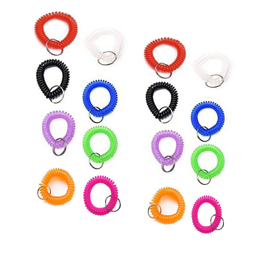 10Pcs Stretchable Translucent Spring Spiral Key Co... – Grandado