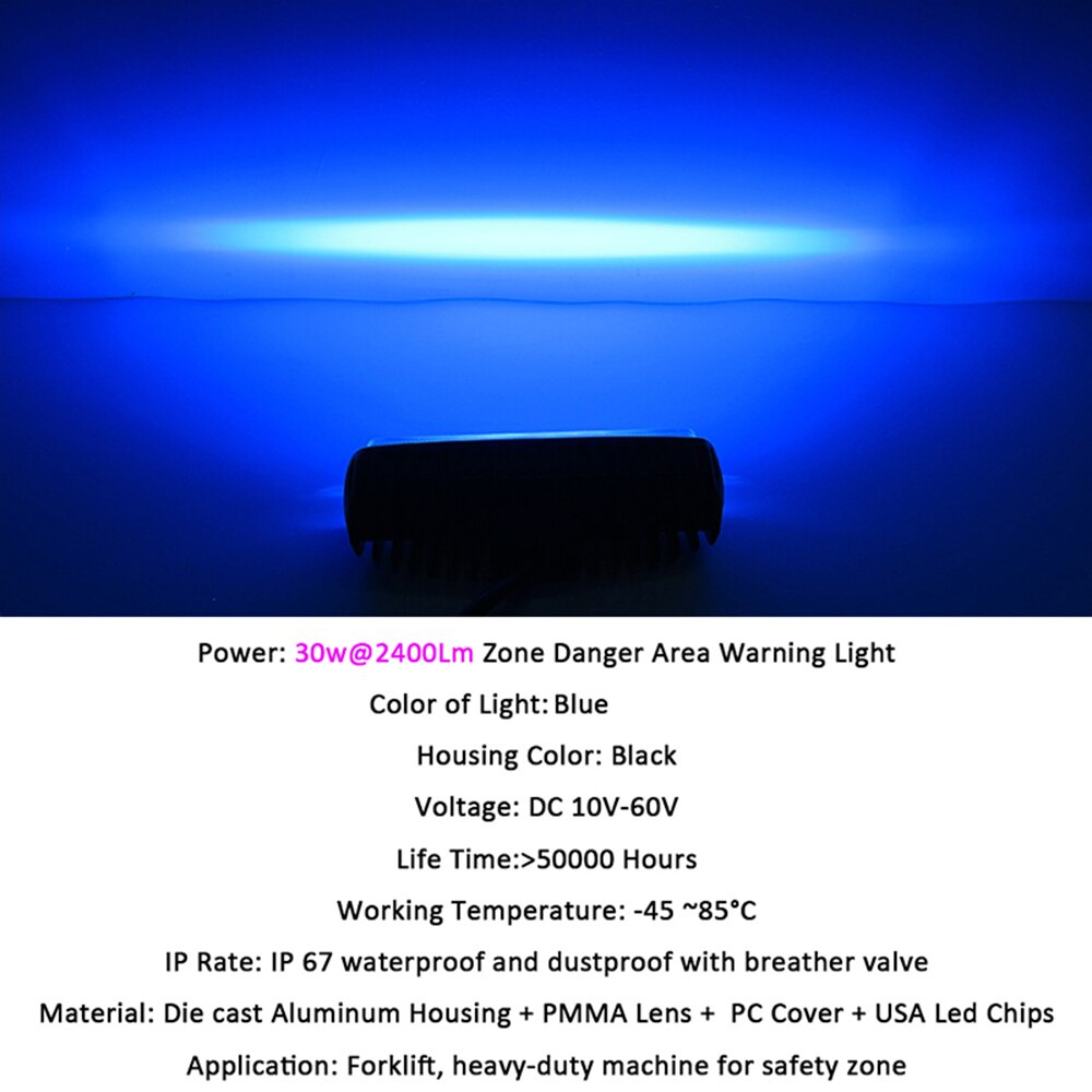 30W Blauw Led Verlichting 12V 24V 48V 60V Veilighe... – Vicedeal
