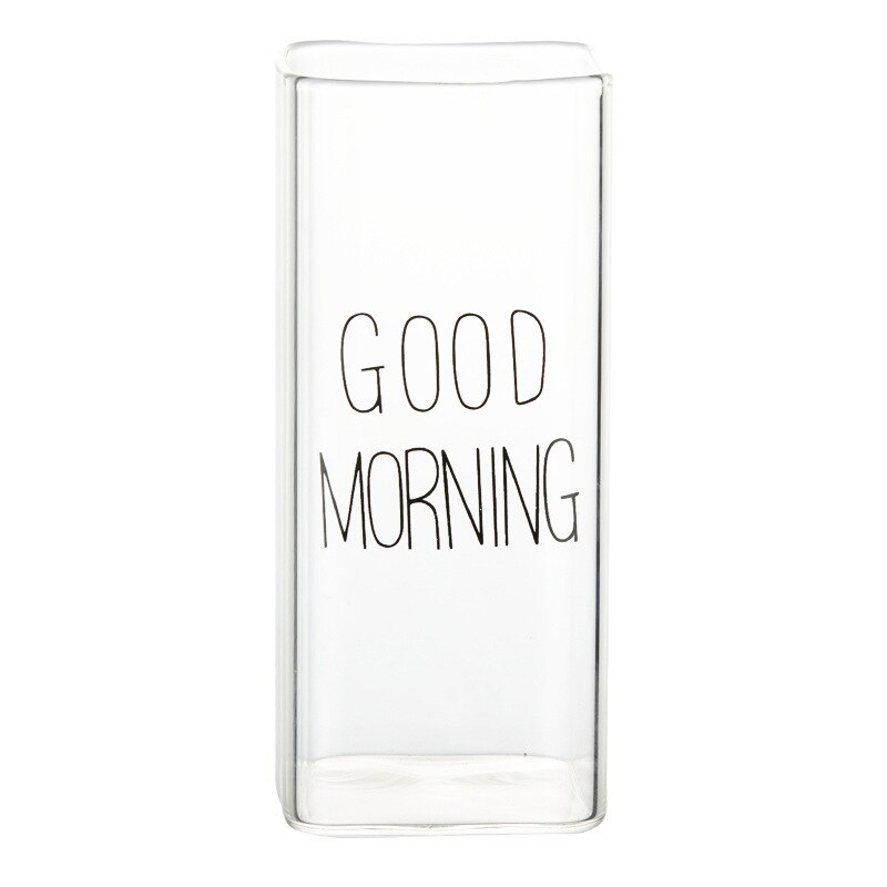 Breif Transparent Borosilicate Glass Cup Rectangle... – Vicedeal