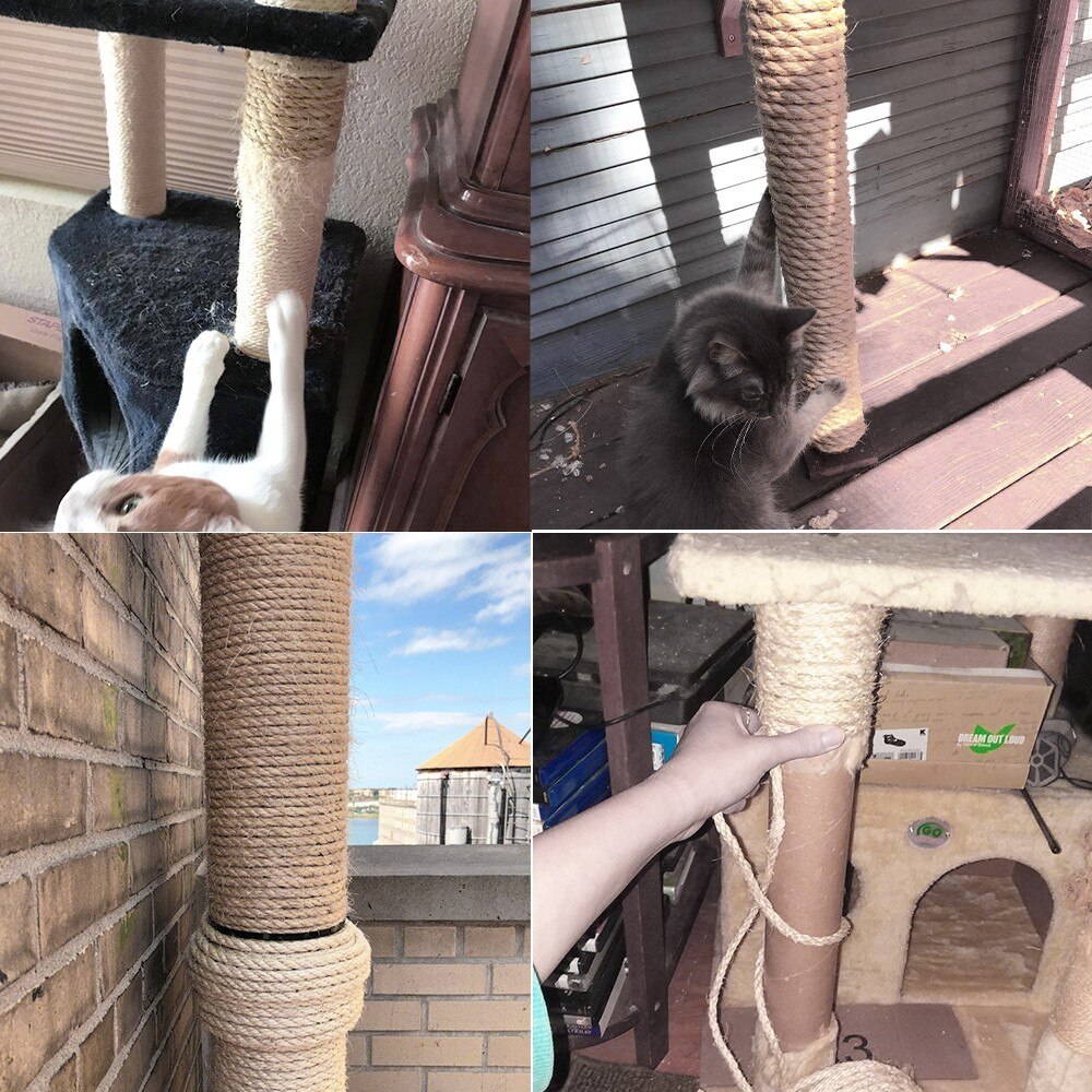 Sisal Rope Pet Cat Scratching Rope Tree DIY Climbi... – Grandado