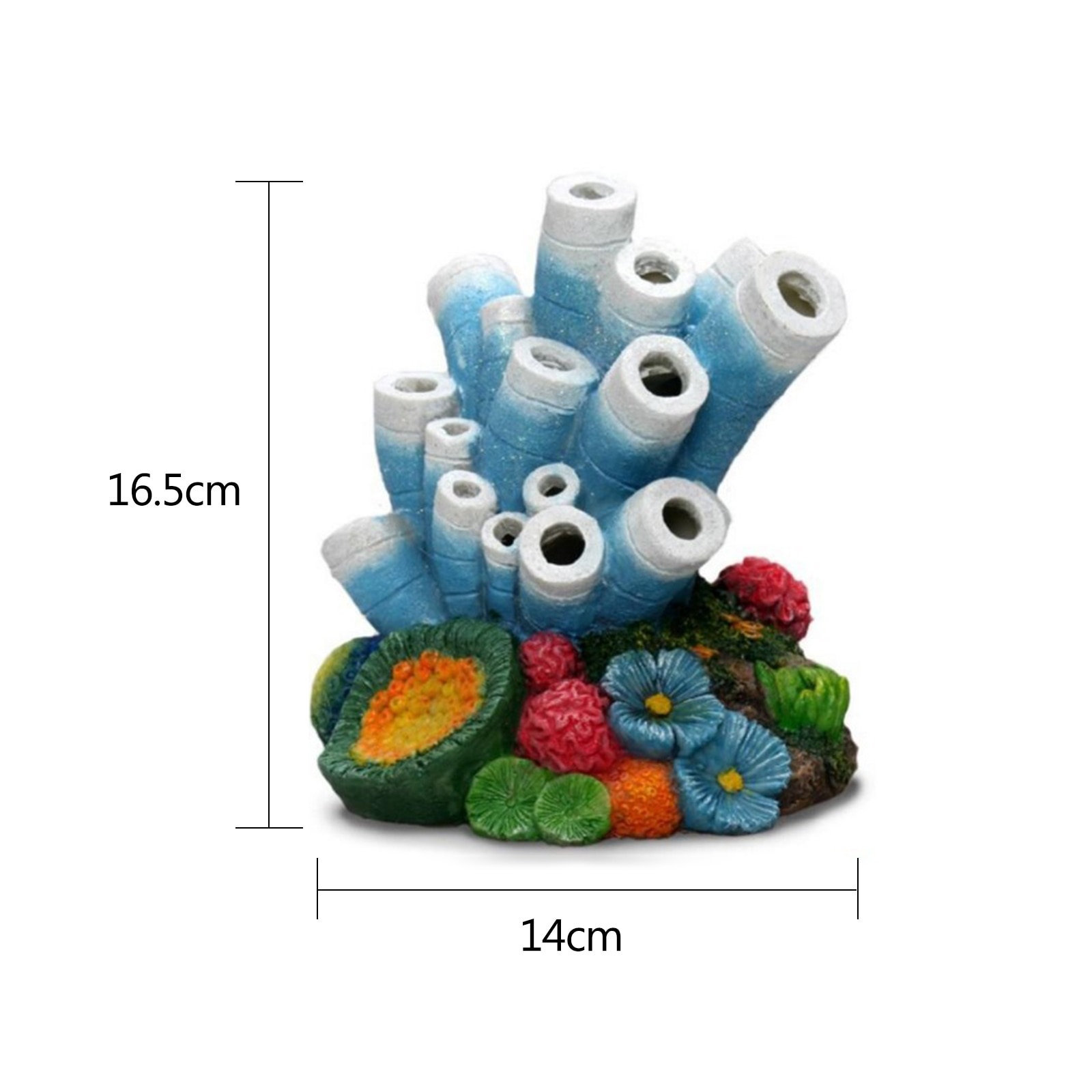 Resin Coral Decoration Colorful Fish Aquarium Deco... – Grandado