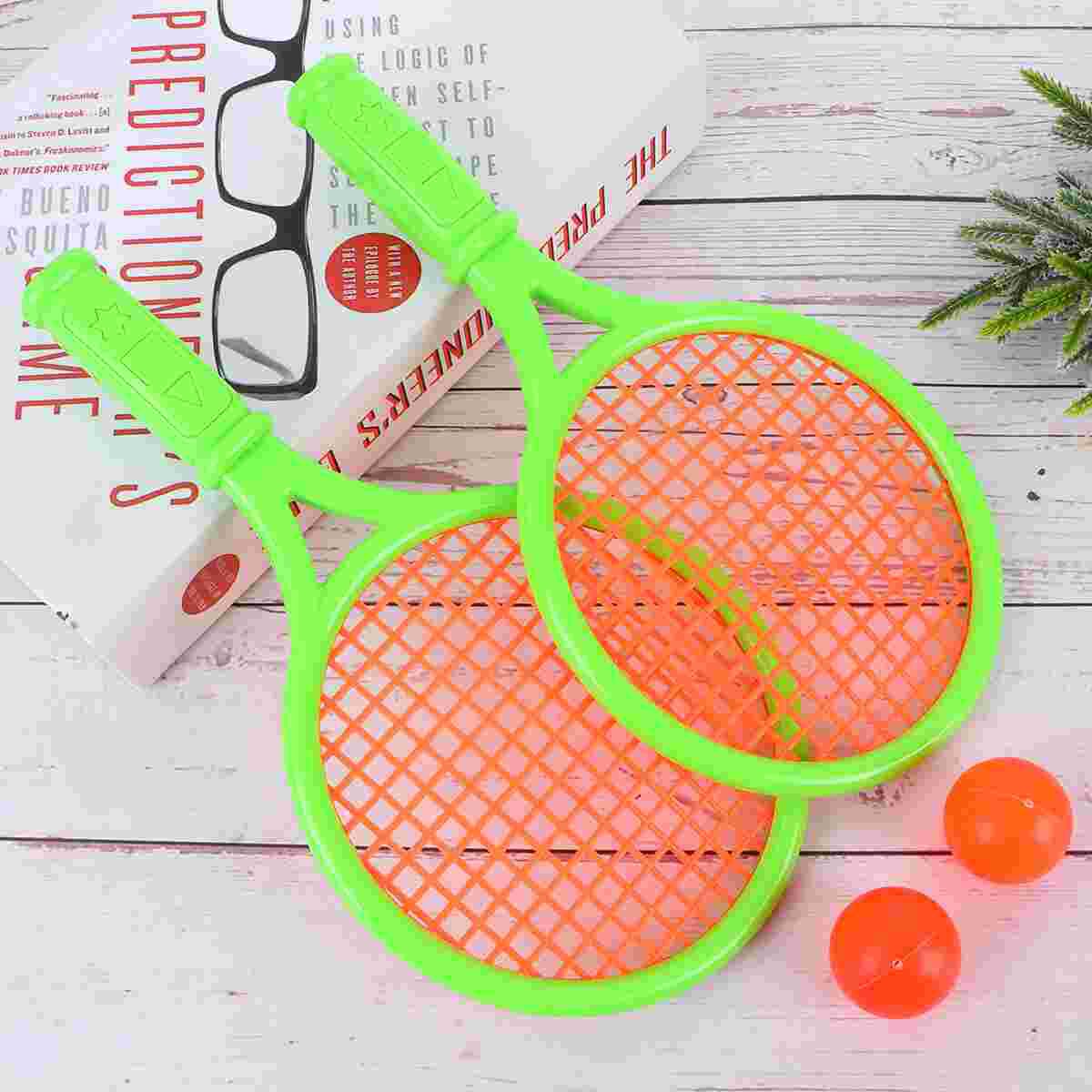 3 Pairs of Children's Tennis Racket Kids Plast... – Grandado