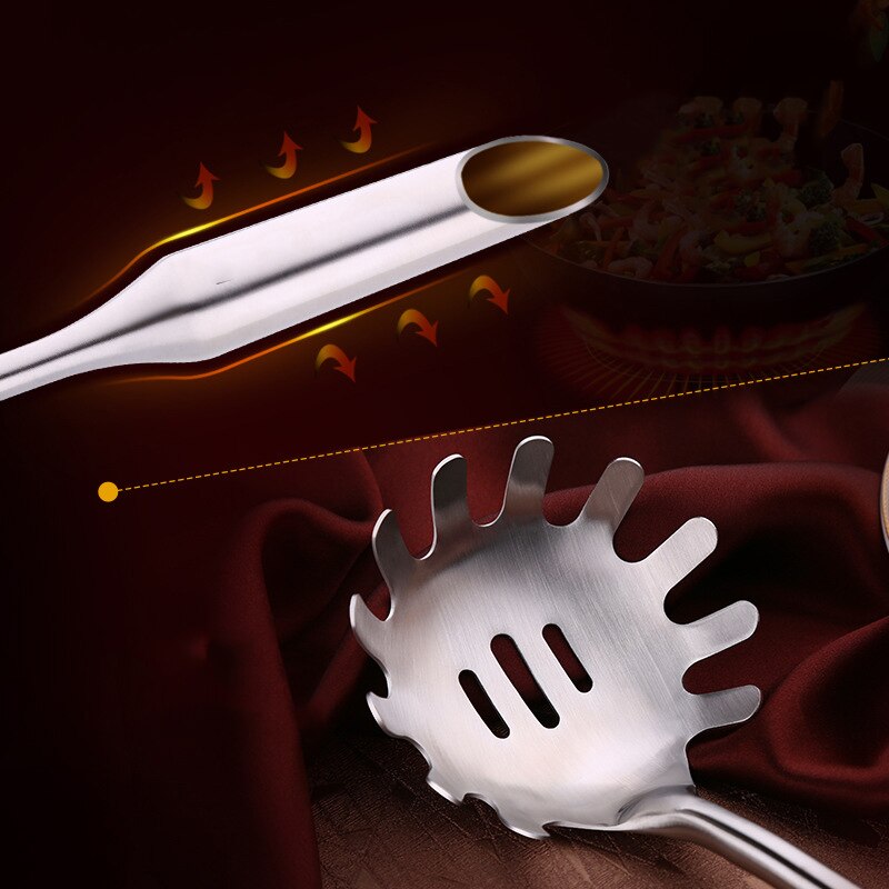 Unibird spagettisked i rostfritt stål med långt ha... – Grandado