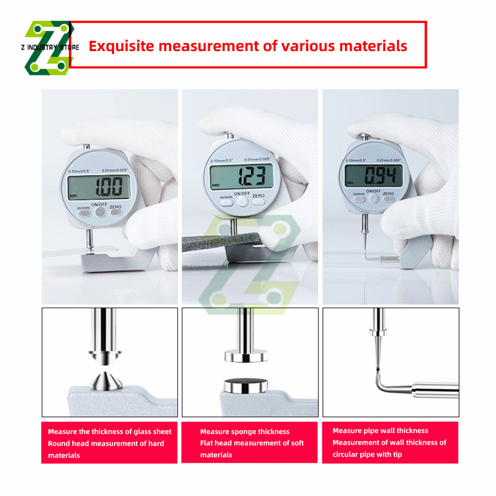 Digital Thickness Gauge 0-10/20mm Portable LCD Ele... – Grandado
