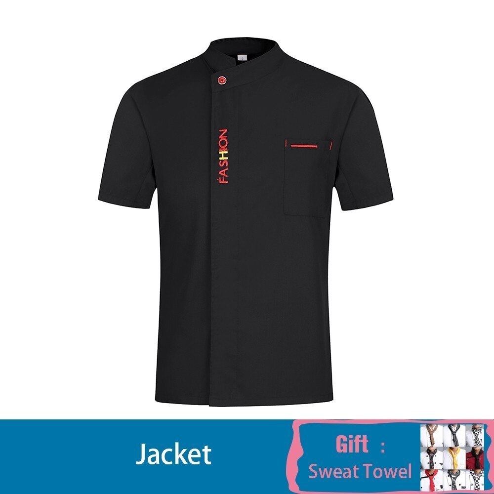 Chef Waiter Short Sleeve Jacket Kitchen Restaurant... – Grandado