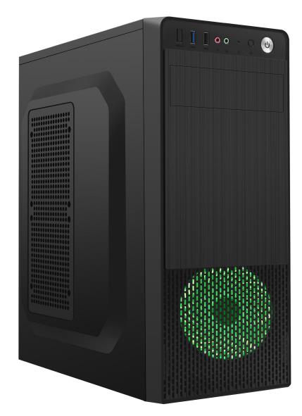 Gembird ATX Case fornax 150g USB 3.0 Green Fan Mid... – Grandado