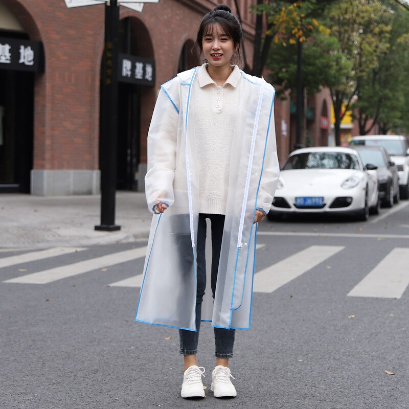 1PC EVA Transparent Trench Coat Raincoat Waterproo... – Vicedeal