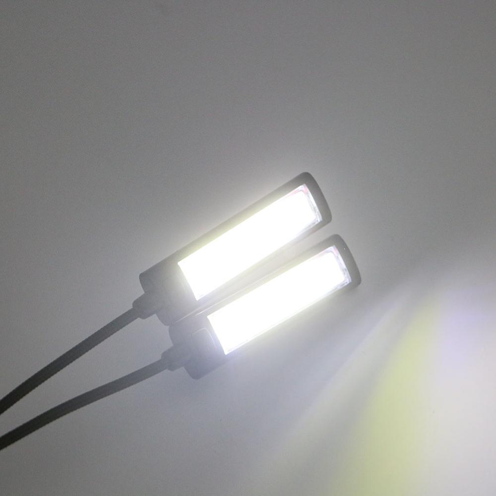 Dual Heads Book Light Lamp White Color Booklight L... – Grandado