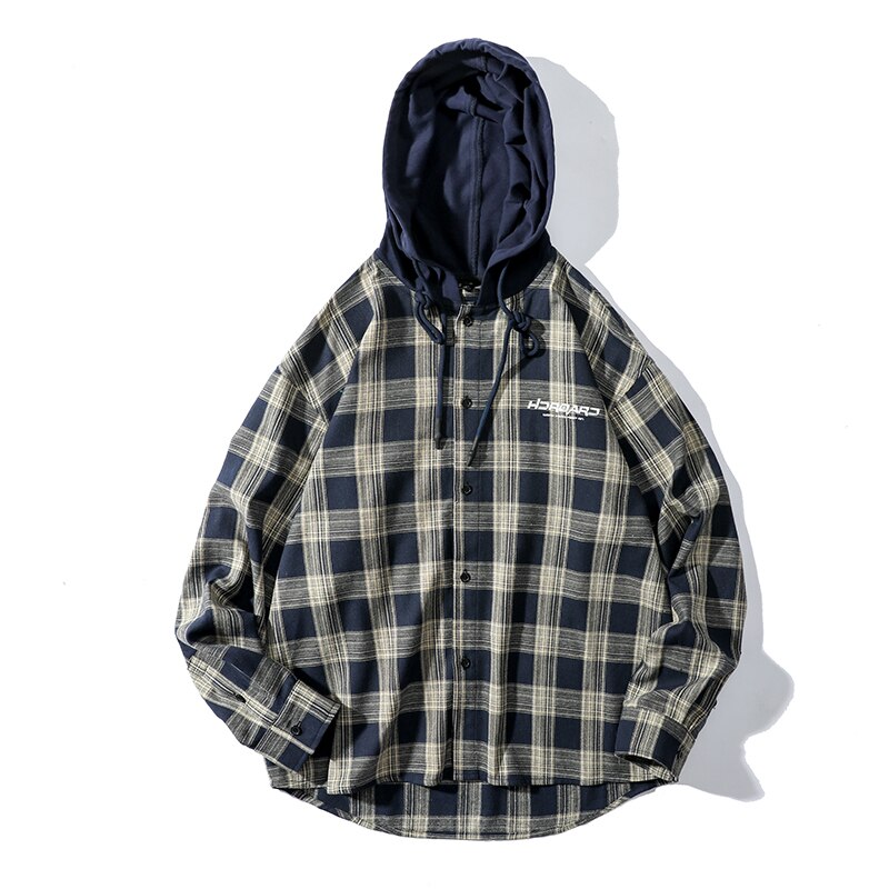 England Style HIP HOP Streetwear Casual Plaid Shir... – Grandado