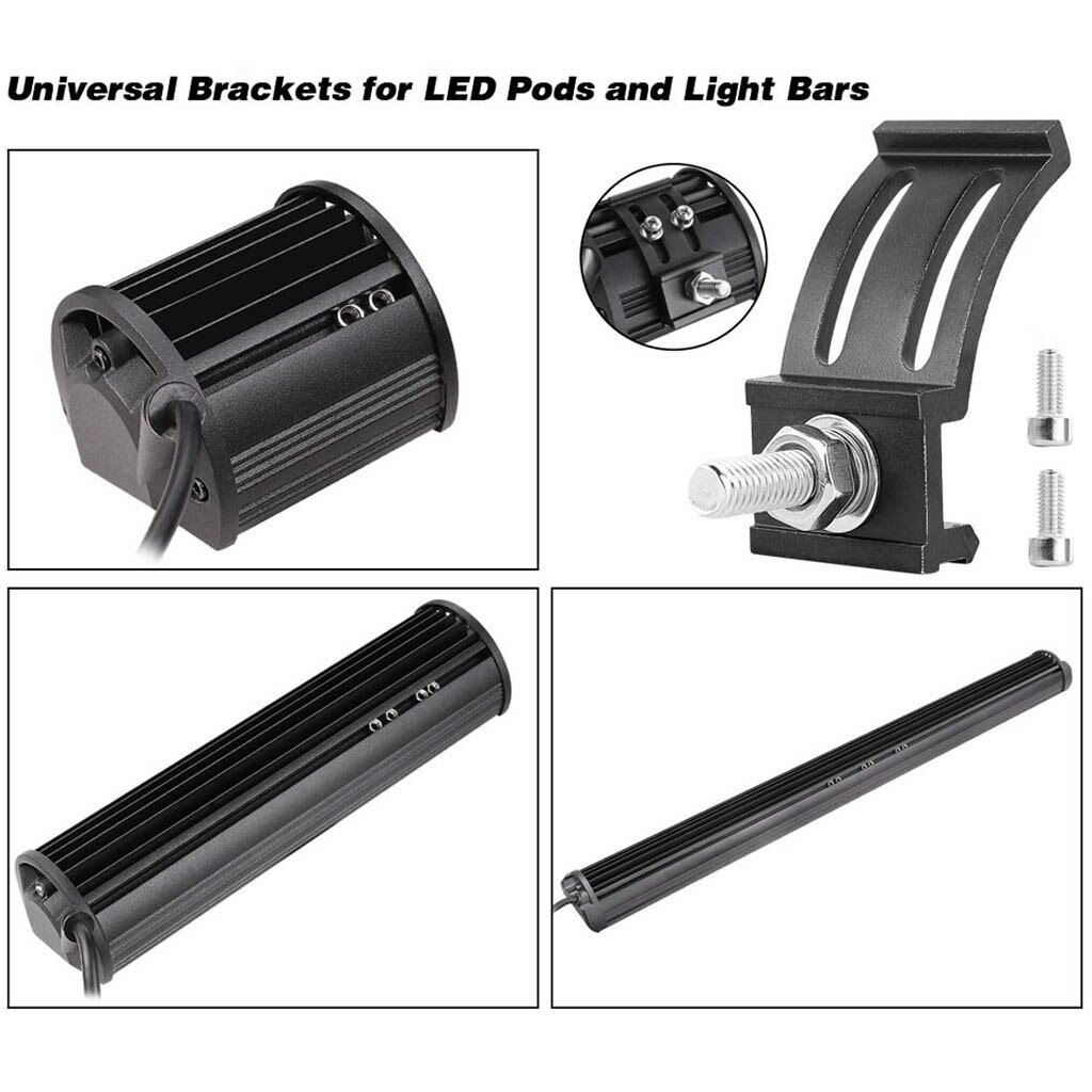 Universal LED Light Bar Bracket For Jeep Mount Bra... – Vicedeal
