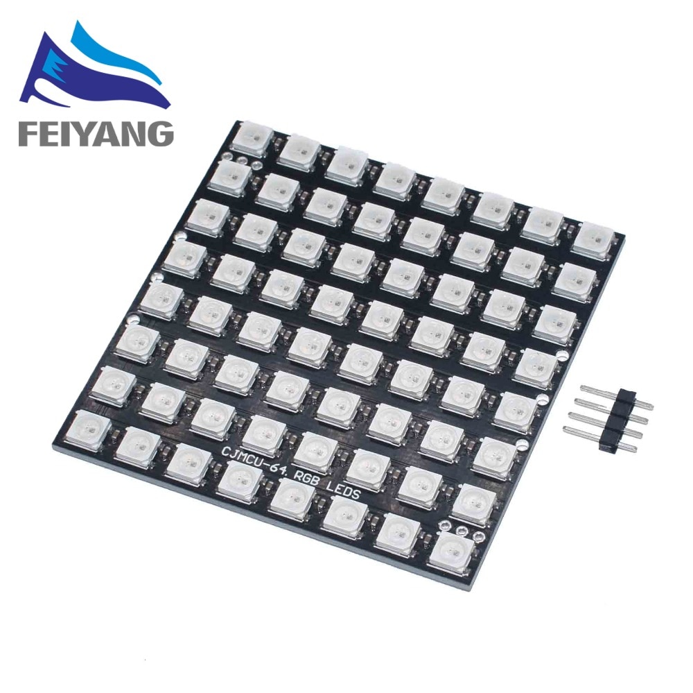 WS2812 Led 5050 Rgb 8X8 Led Matrix Gloednieuwe WS2... – Vicedeal