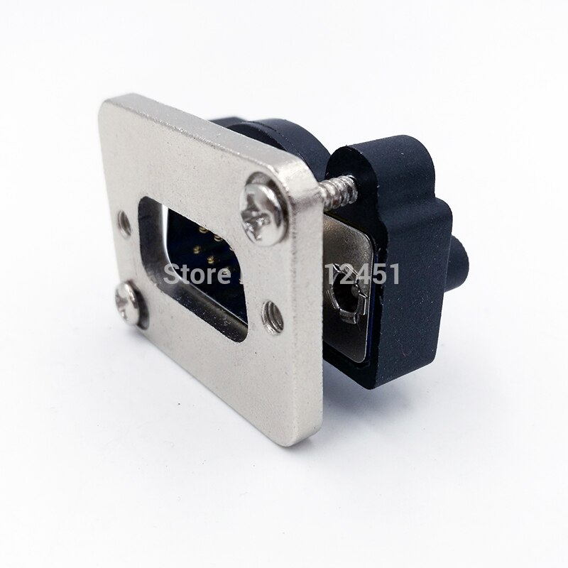 DB9 socket panel mounting Plug 9pin female&Mal... – Vicedeal