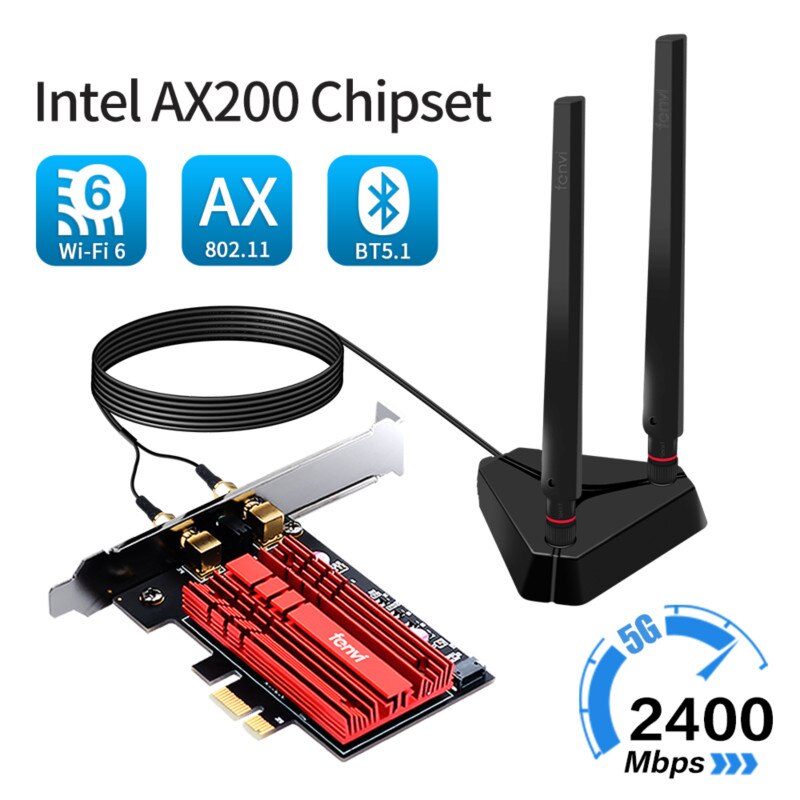 3000Mbps Wifi 6 Intel AX200 Pro Pcie Draadloze Ada... – Vicedeal