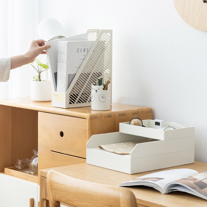 Multi-purpose 2-layer Document Holder Durable File... – Vicedeal