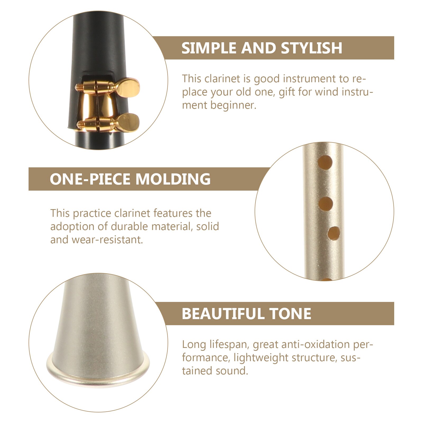 Simple Wind Instrument Clarinet Instrument Beginne... – Grandado