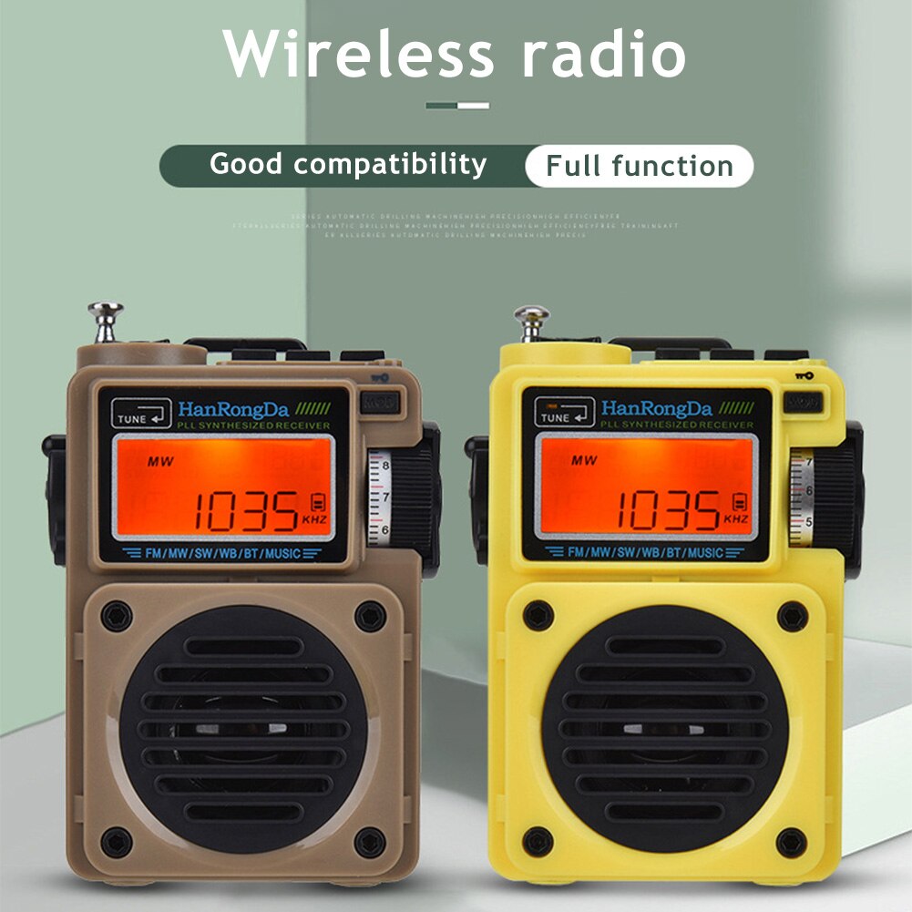 HRD-701 Portable Full Band Digital Radio FM/MW/SW/... – Vicedeal