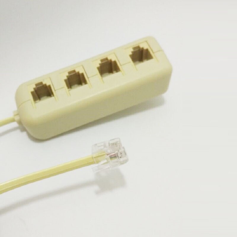 RJ11 6P4C om 6P4C 4Way Telefoon Kabel Modulaire Sp... – Grandado