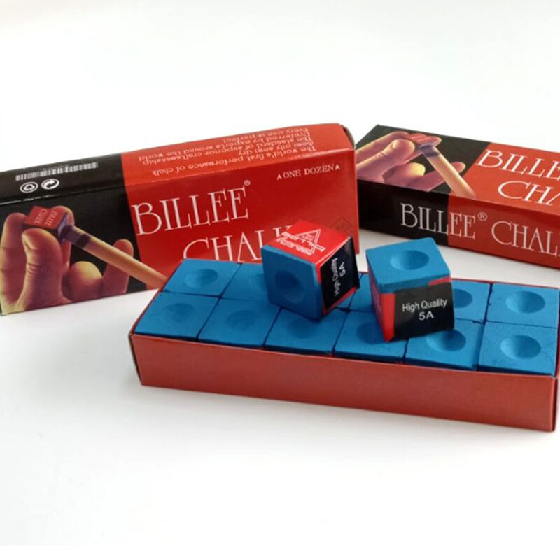 12 Pcs/lot 5A Billiard Chalk Blue Oily Pool Cue Ch... – Grandado