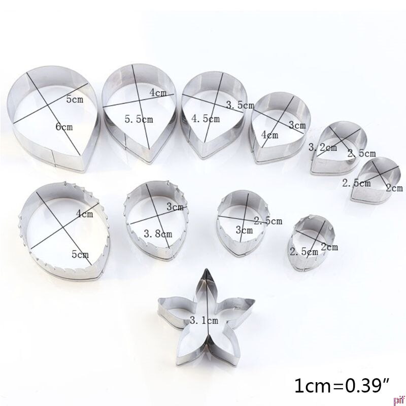 11 Stks/set Rose Cutter Set Bloemblaadjes Bladeren... – Grandado