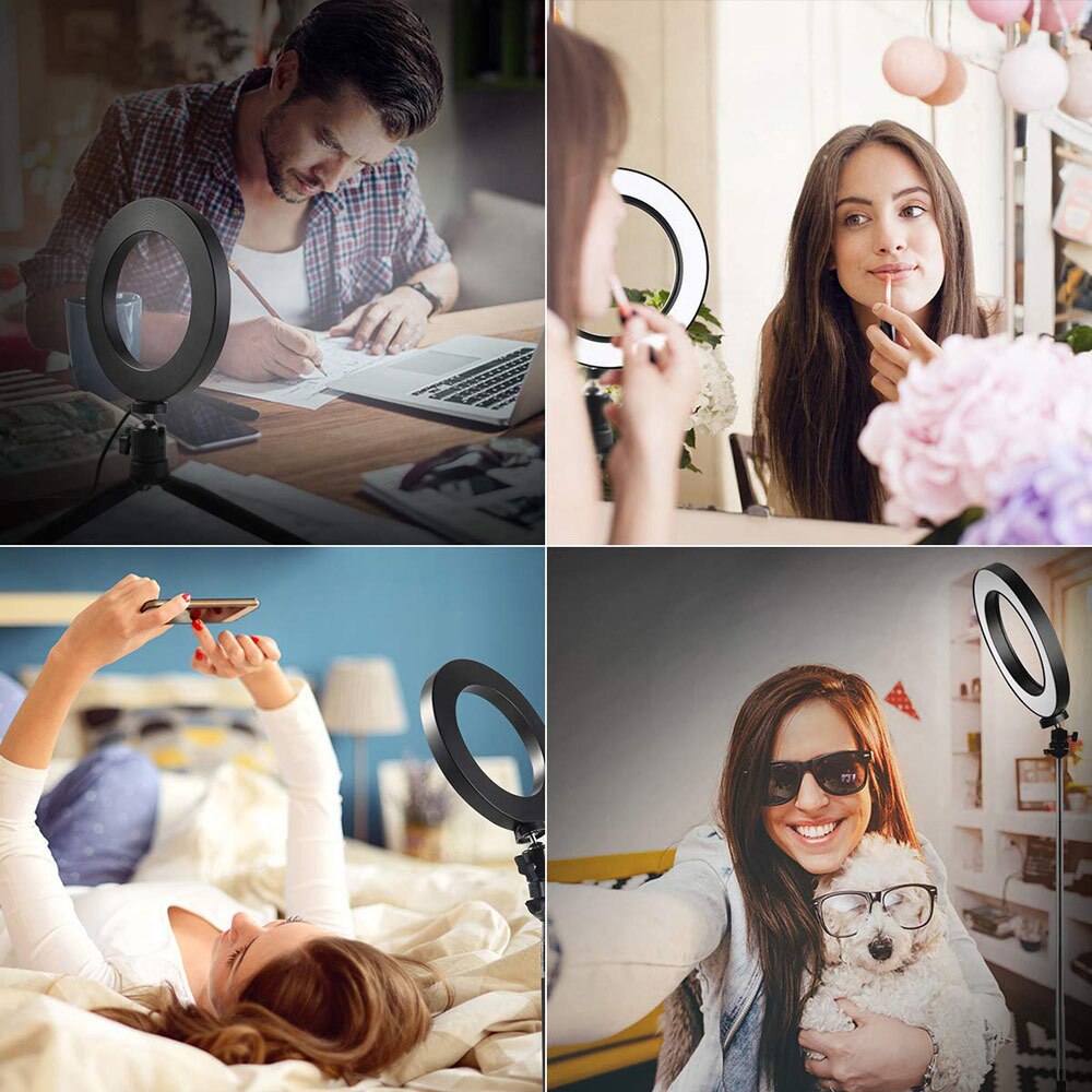 16/20/26cm LED Selfie Ring Light Dimmable LED Ring... – Grandado