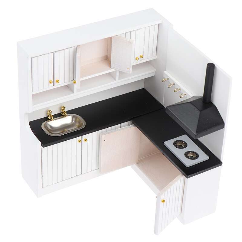 1:12 Dollhouse Miniature Wooden Kitchen Set Model ... – Vicedeal