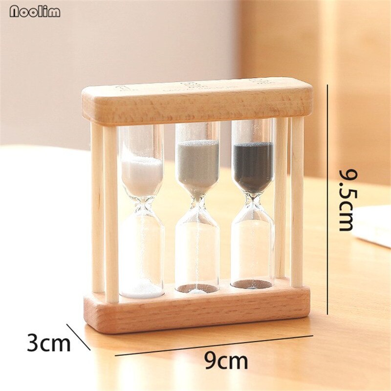 1/3/5 Minutes Wooden Hourglass Cute 3-in-1 Multifu... – Vicedeal
