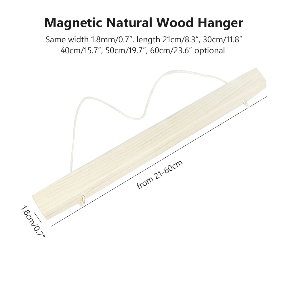 21-70 cm Painting Frame Strong Magnetic Wooden Han... – Vicedeal
