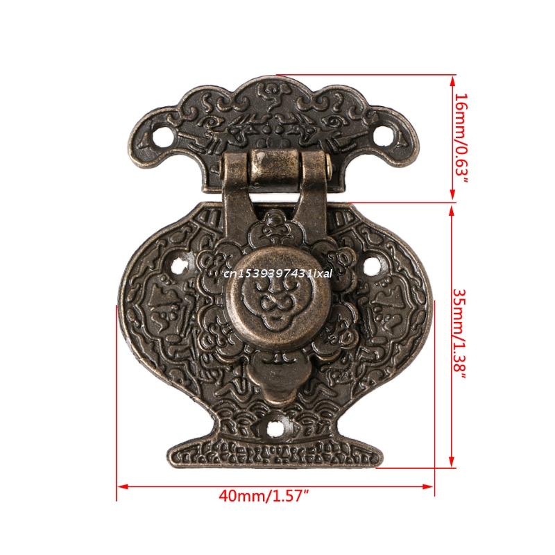Antique Bronze Hasp Latch Jewelry Wooden Box Mini ... – Grandado