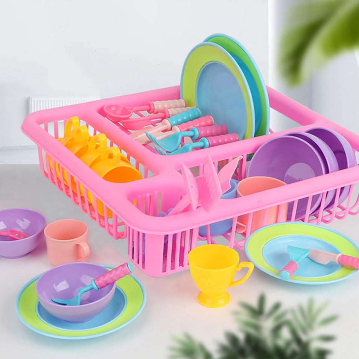 Kids Pretend Play Dishes Kitchen Playset Wash and ... – Vicedeal