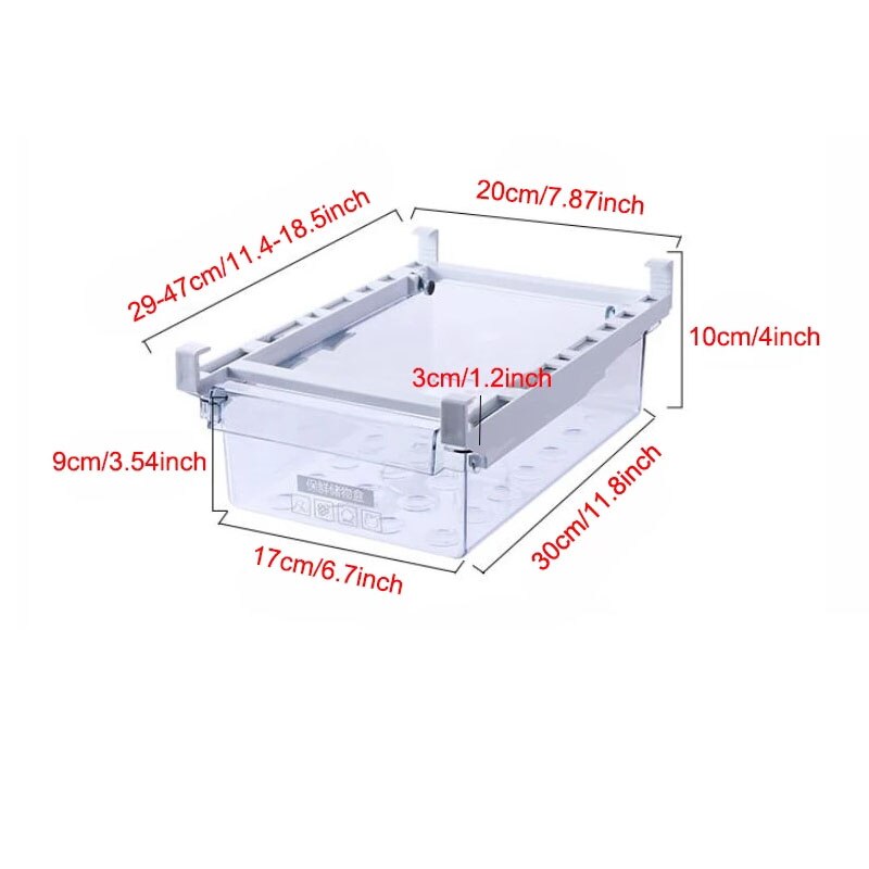 2 Different Size Refrigerator Food Organizer Fridg... – Vicedeal