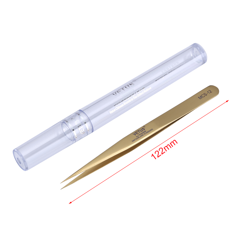 Original Vetus MCS-12 Precision Tweezers Stainless... – Grandado