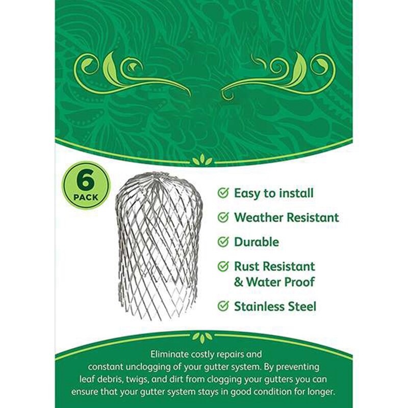 6 Pack Gutter Guard 3 Inch Uitbreidbaar Aluminium ... – Grandado